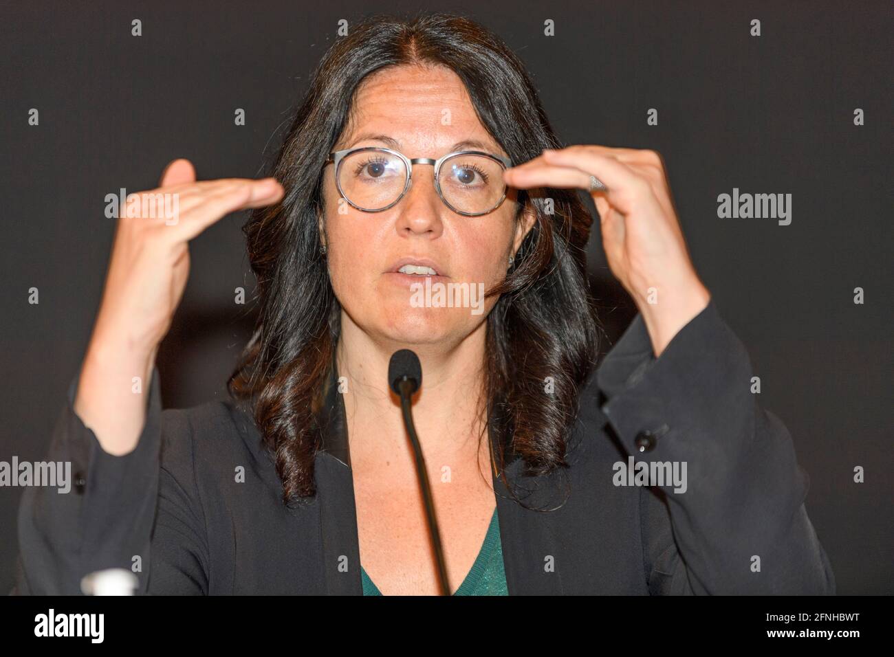 Lausanne, Switzerland. 17th May, 2021. Ms. Caroline Dayer (expert on ...