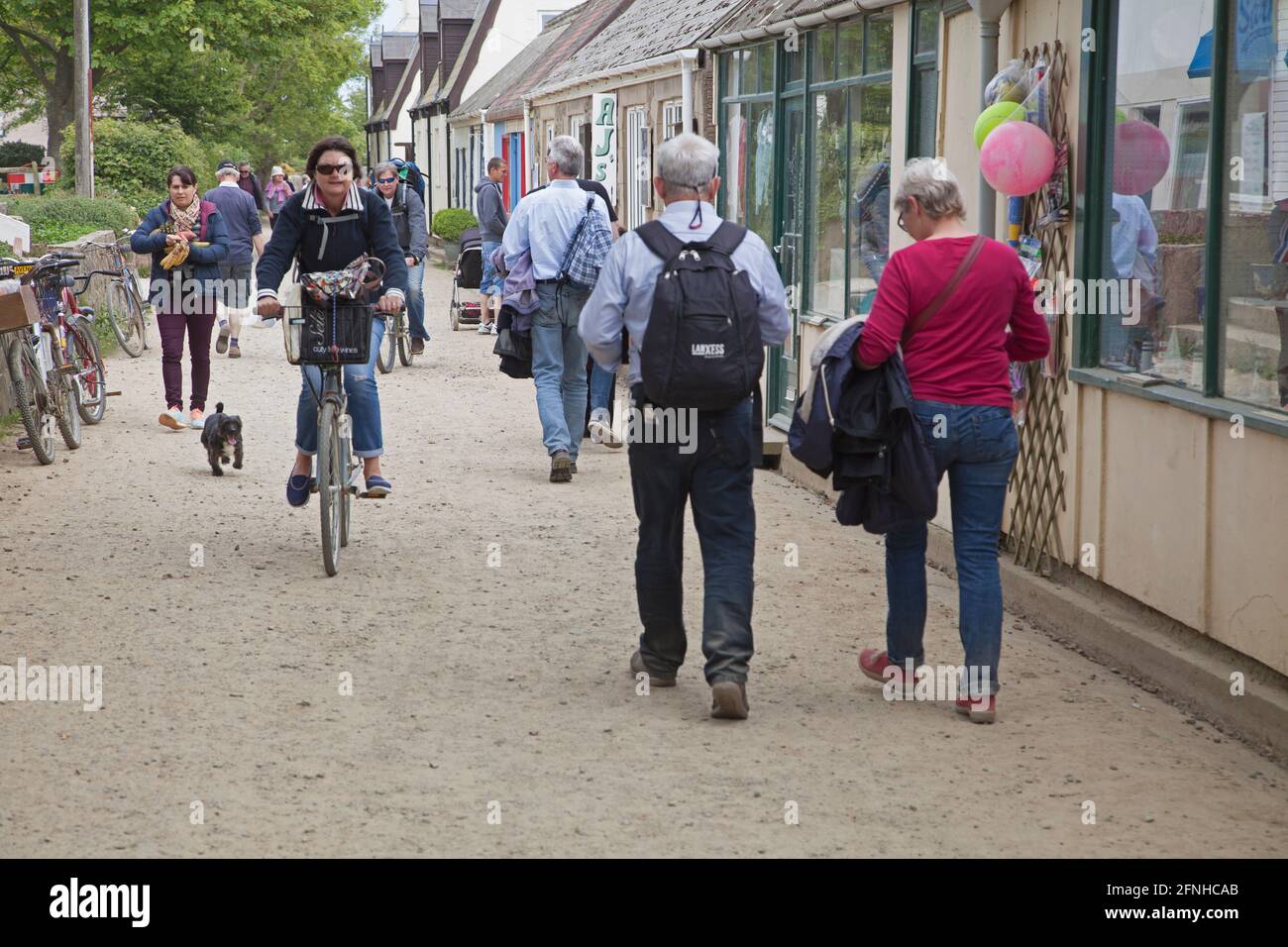Visitors setting out to explore the car free island of Sark in the ...
