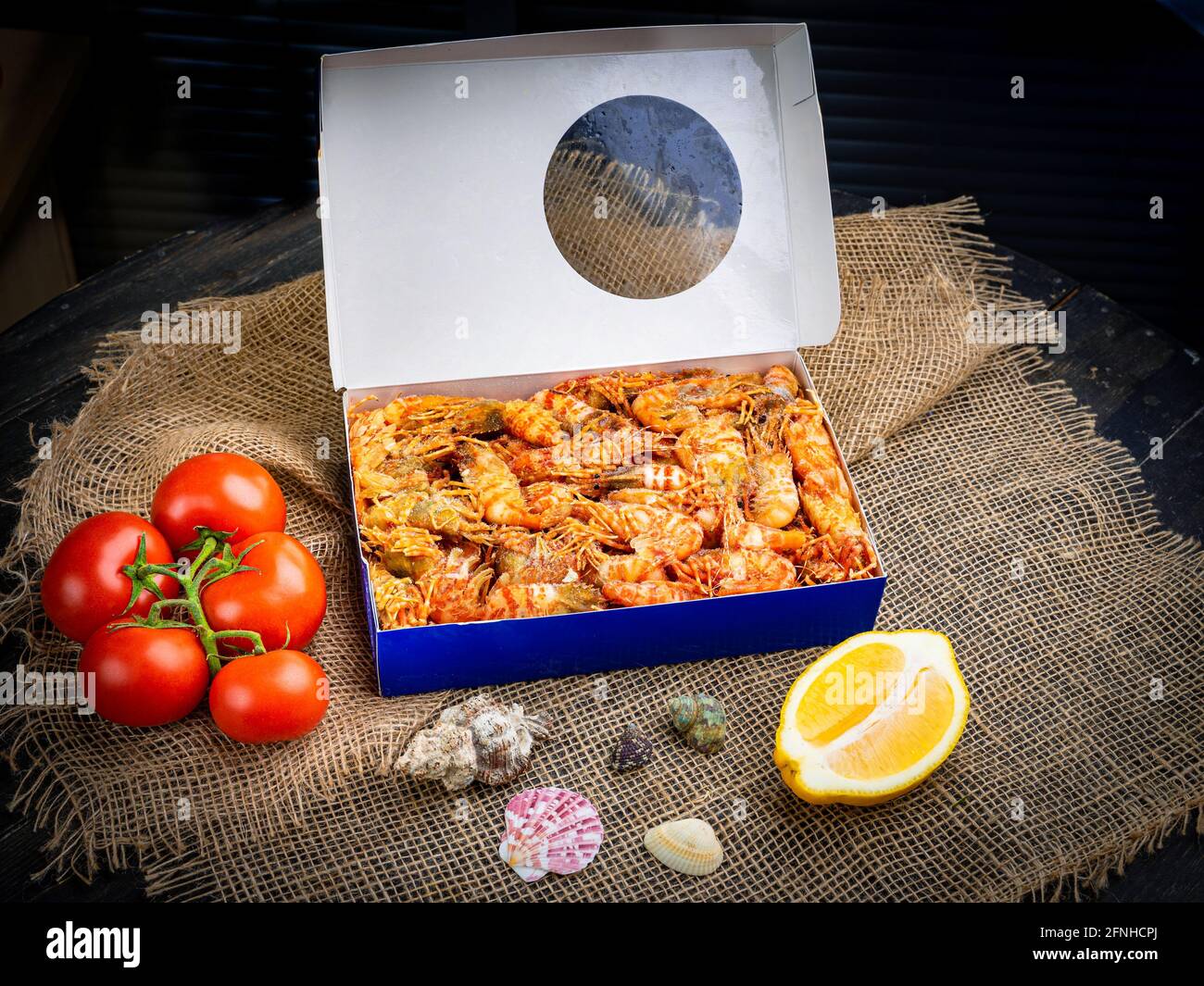 Black tiger prawns in shells hi-res stock photography and images - Alamy
