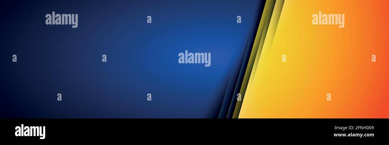 Blue - orange background with separation, web template - Vector ...