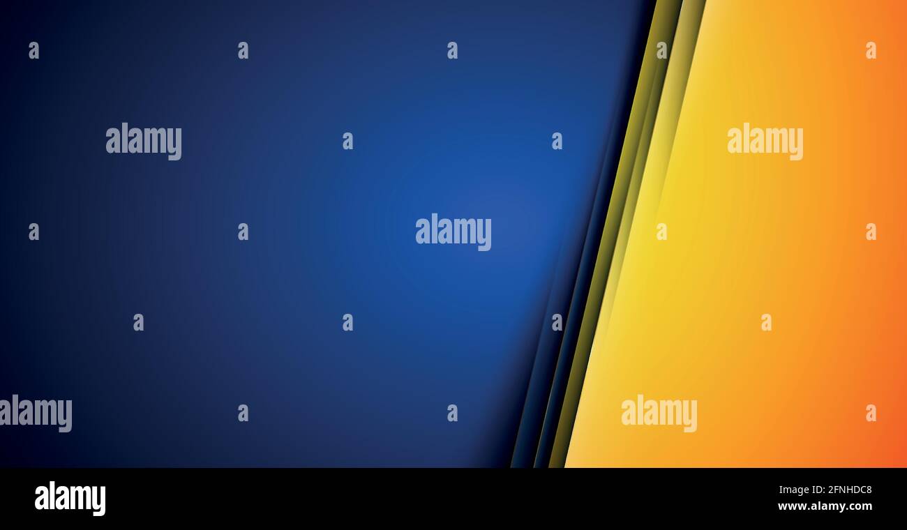 Blue - orange background with separation, web template - Vector ...