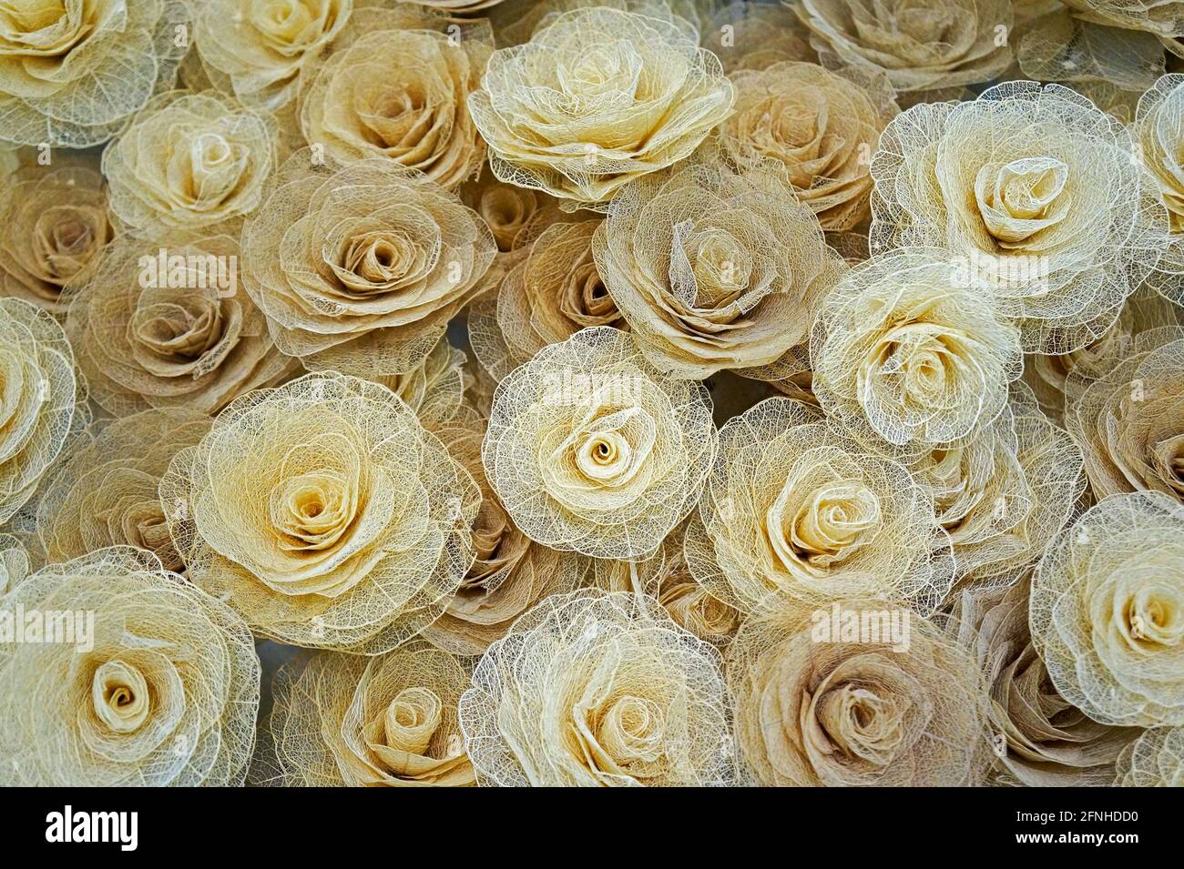 Brazilian handicraft roses, floral background Stock Photo - Alamy