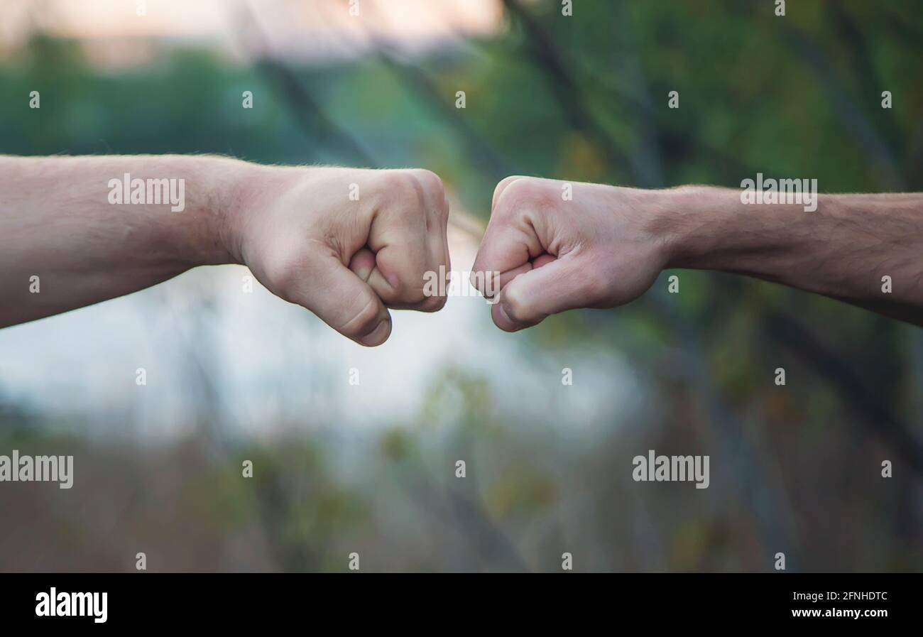Two young men fighting aggressive hi-res stock photography and images ...