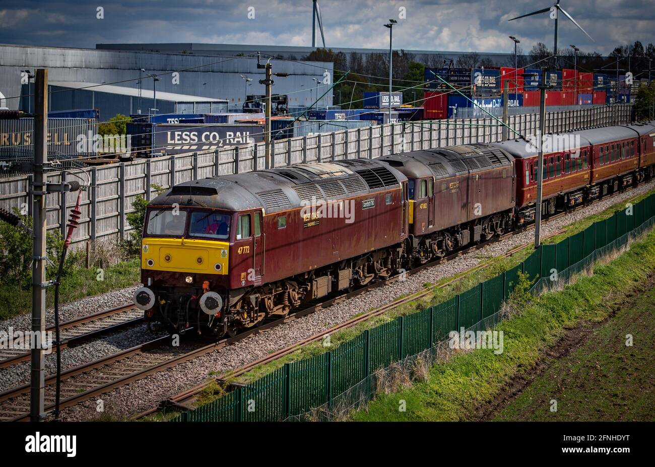 West coast class 47 locomotive hi-res stock photography and images - Alamy