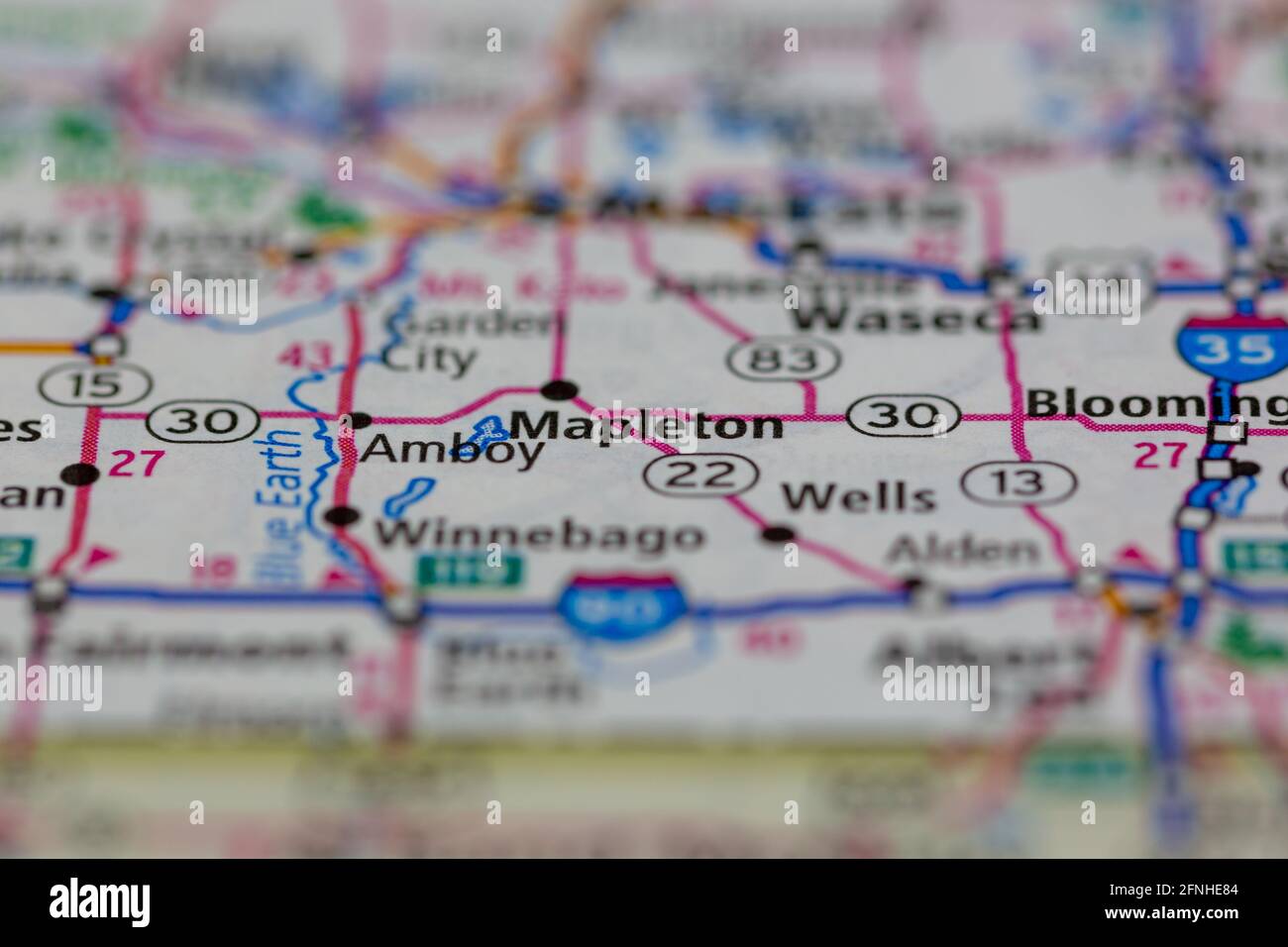 Map of mapleton minnesota hi-res stock photography and images - Alamy