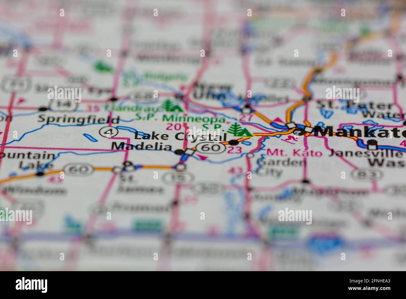 Map of crystal minnesota hi-res stock photography and images - Alamy