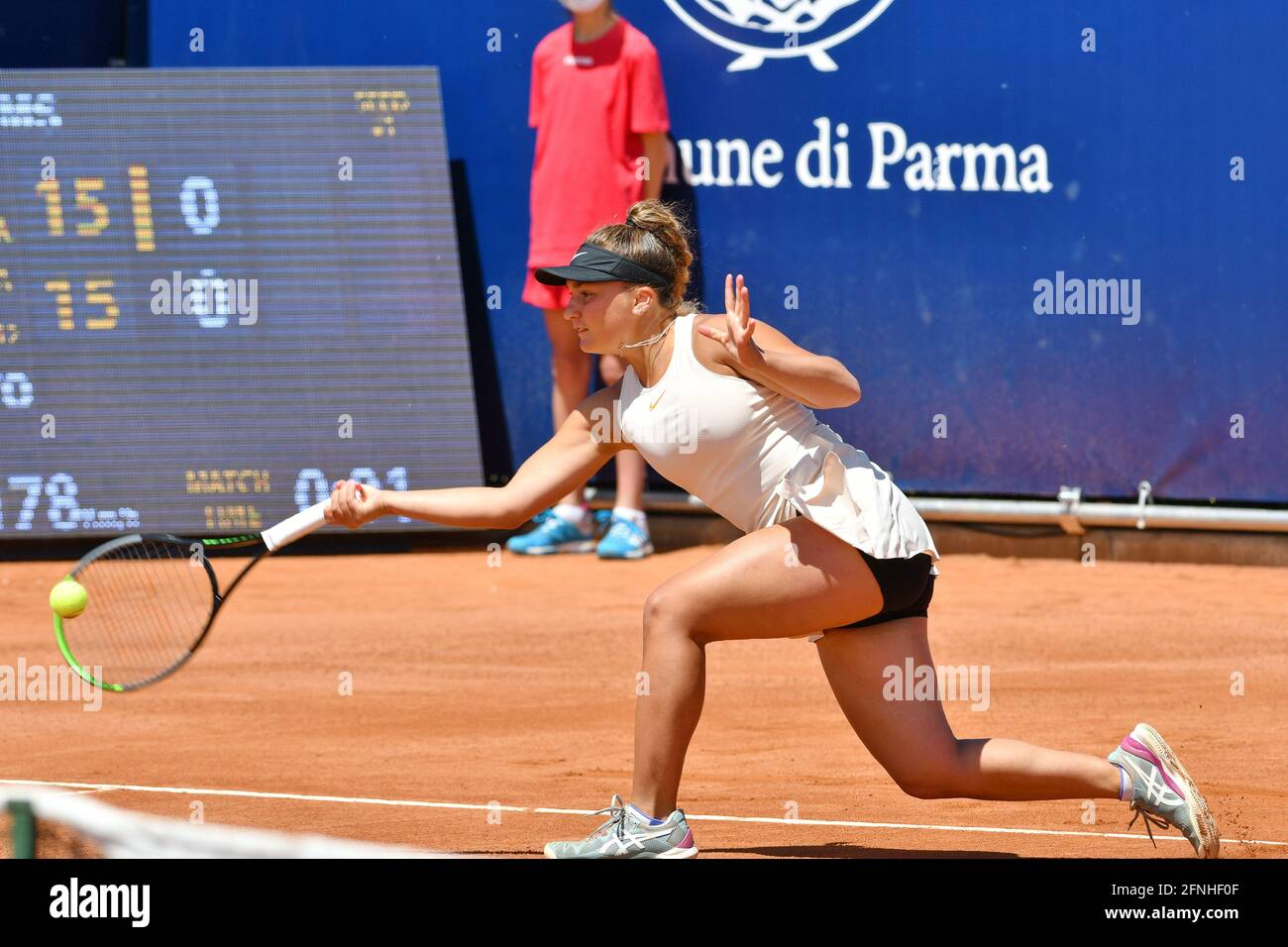Lisa Pigato of Italy during the match against Serena Williams during ...