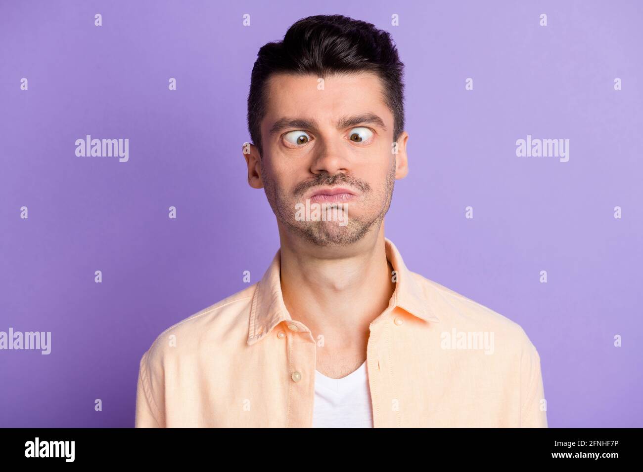 Puffed cheeks hi-res stock photography and images - Alamy