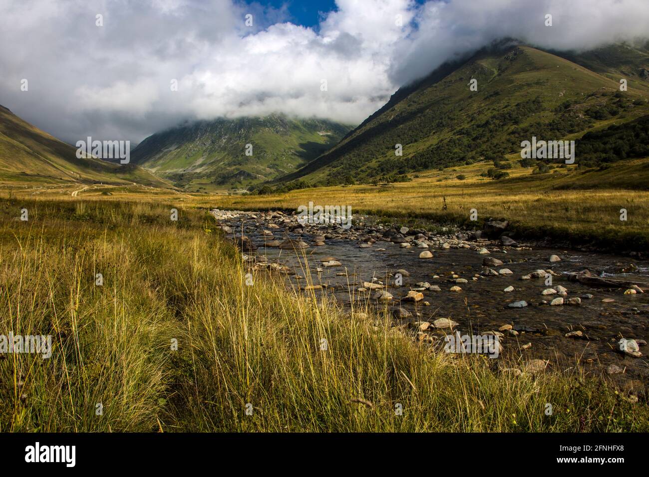 Impressive view of the waterfalls in Rize, Turkey, in harmony with ...