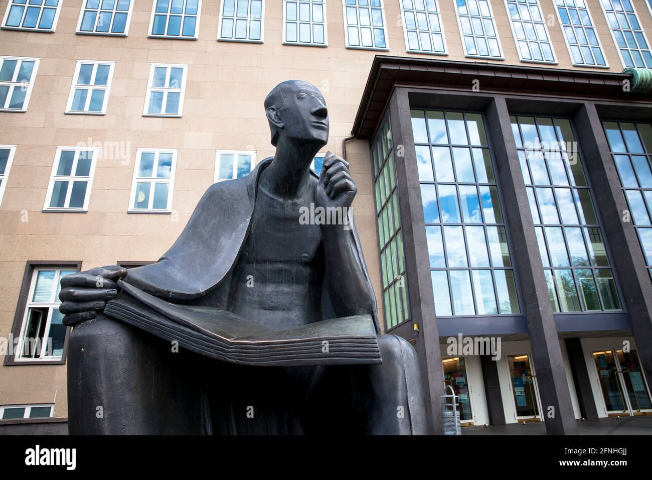 Albertus-Magnus monument in front of the main building of the ...