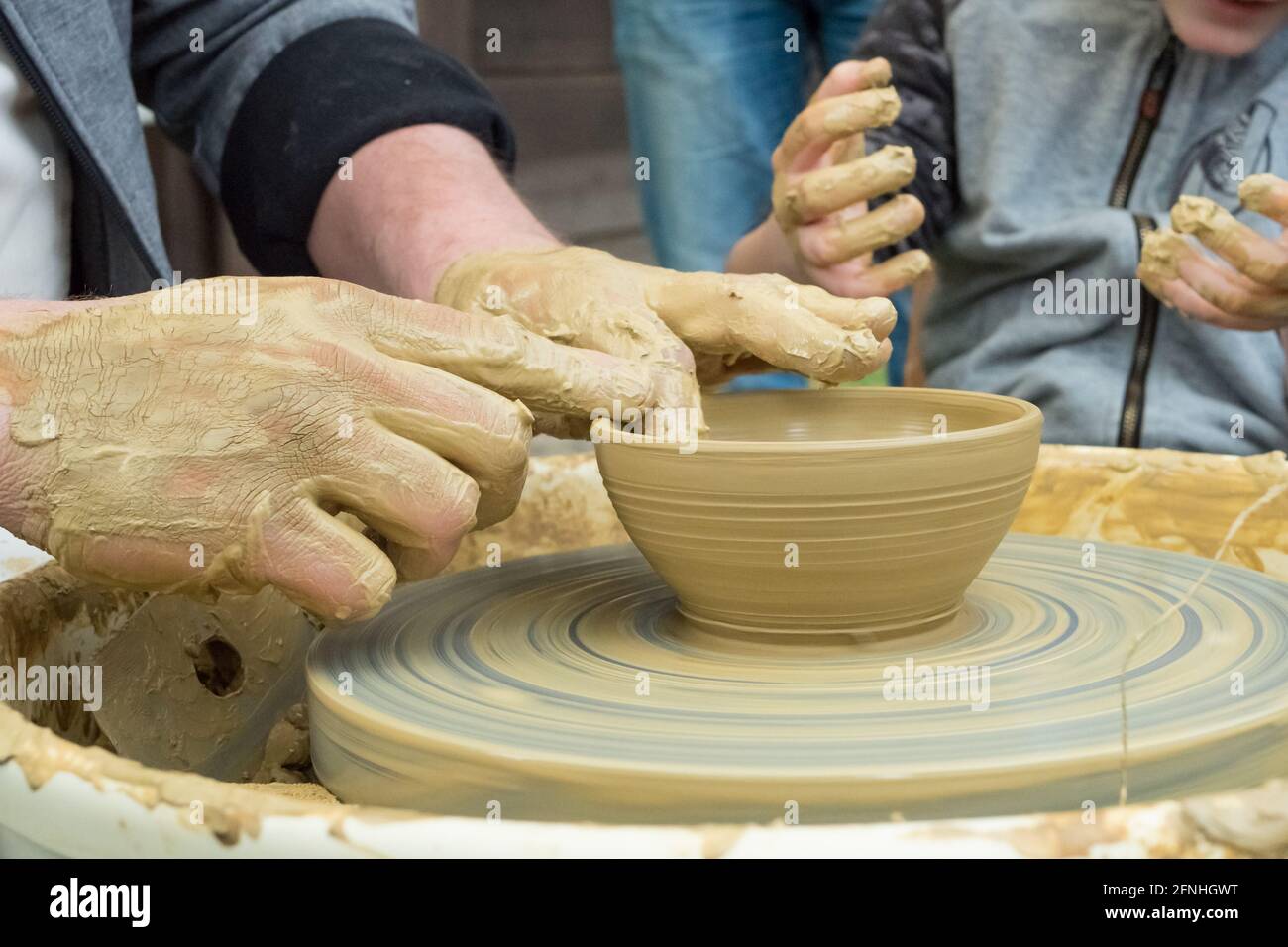 making a clay bowl using the traditional method - admiration ...