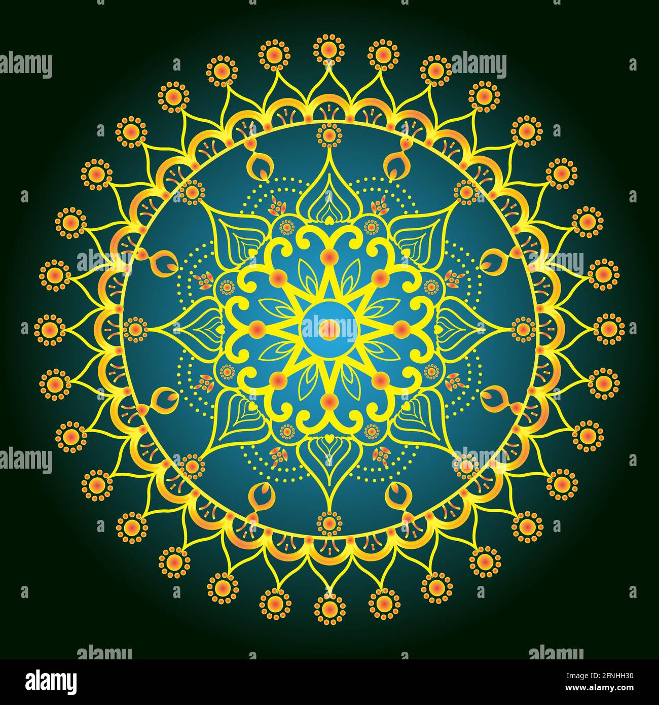 Luxurious Beautiful Mandala Design illustrator vector mandala ...