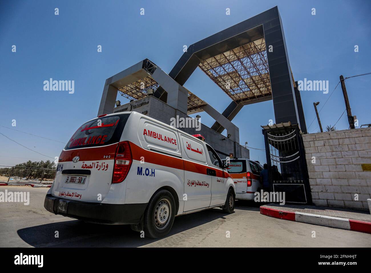 Gaza, Palestine. 17th May, 2021. (INT) Palestinians injured after ...