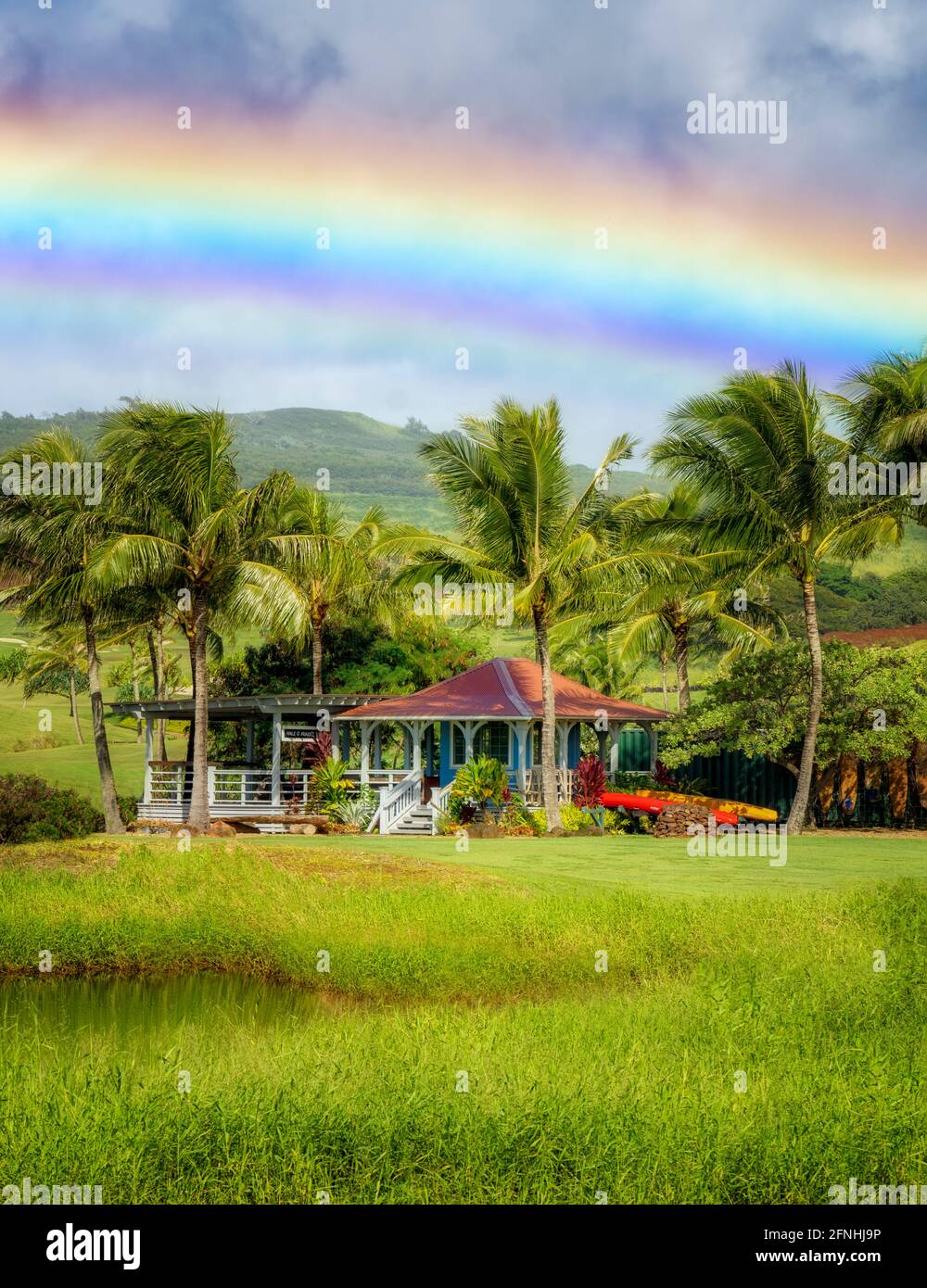 Rainbow cottage hi-res stock photography and images - Alamy