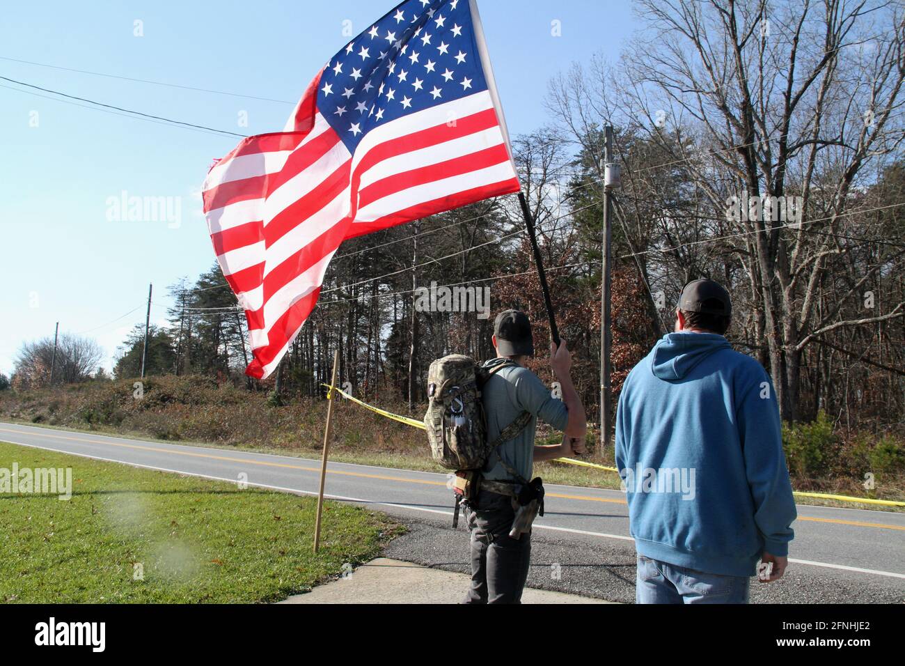Flag Waving Americans High Resolution Stock Photography and Images - Alamy