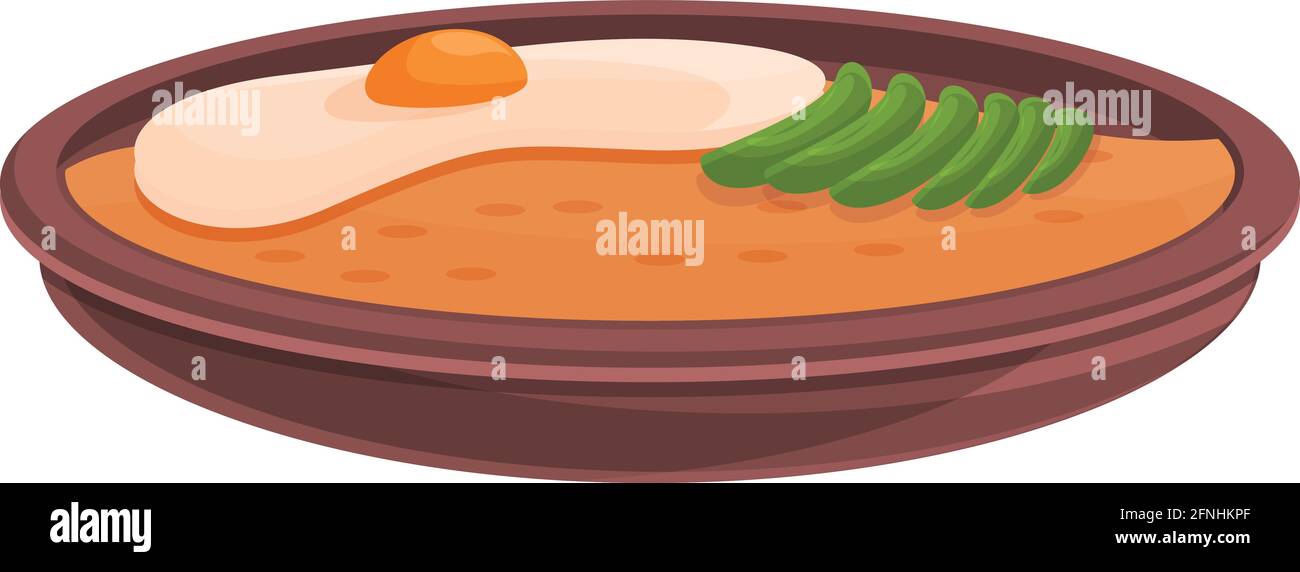 Bibimbap icon. Cartoon of Bibimbap vector icon for web design isolated ...