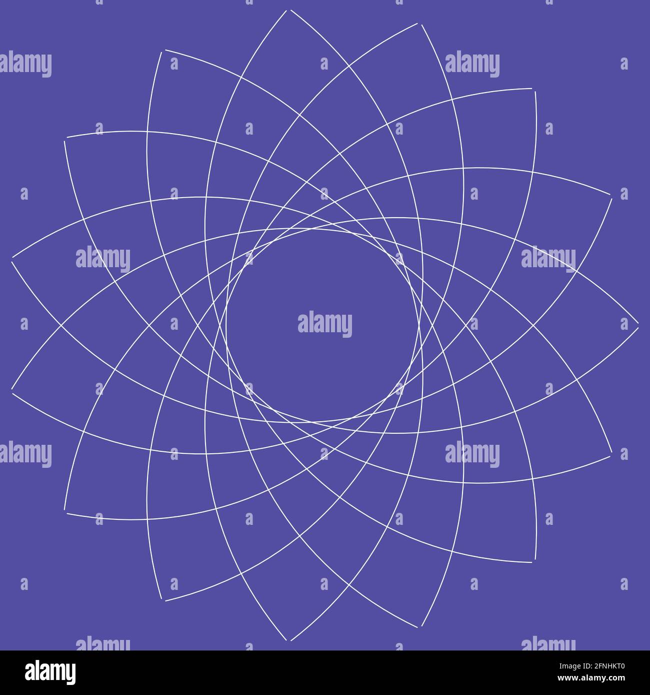 Outline, contour lotus mandala, motif icon, symbol – Stock vector ...