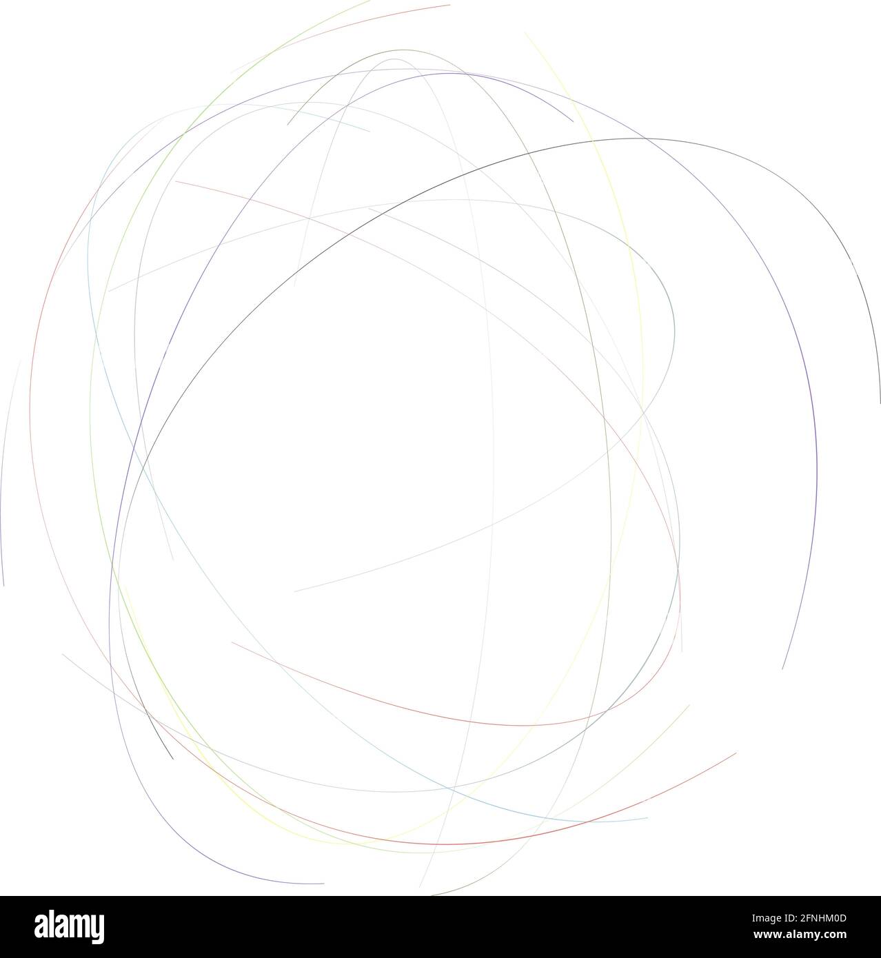 Scribble, doodle, tangled lines circular, circle element – Stock vector ...