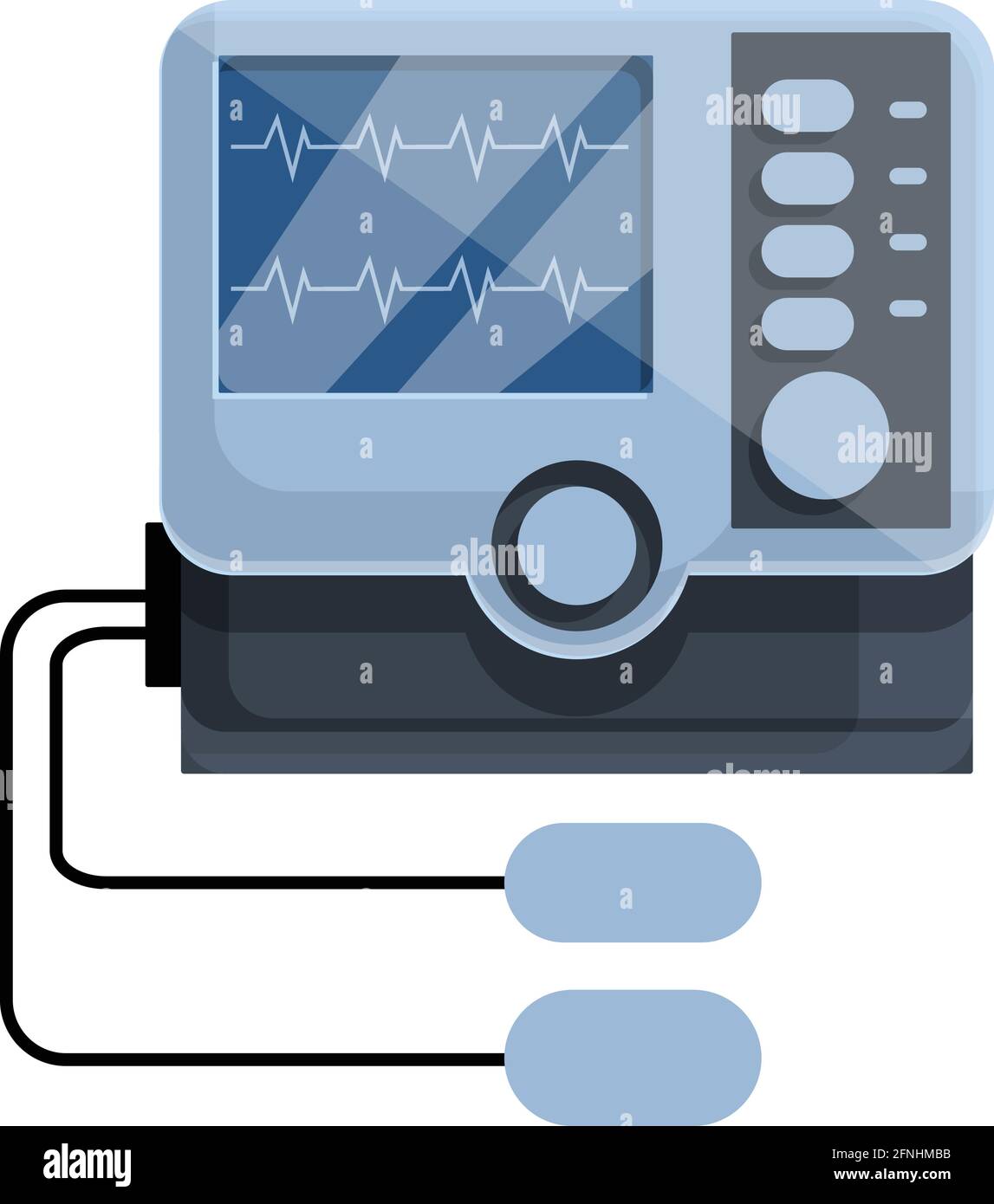 Electric defibrillator icon. Cartoon of Electric defibrillator vector ...