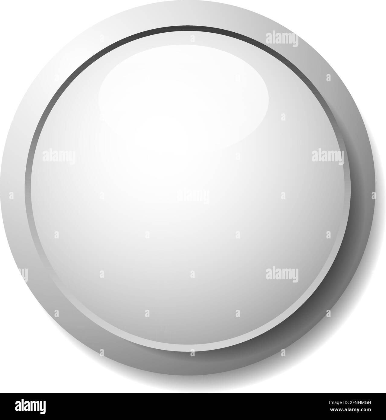 Blank, empty circle button, badge, tag or label icon – Stock vector ...