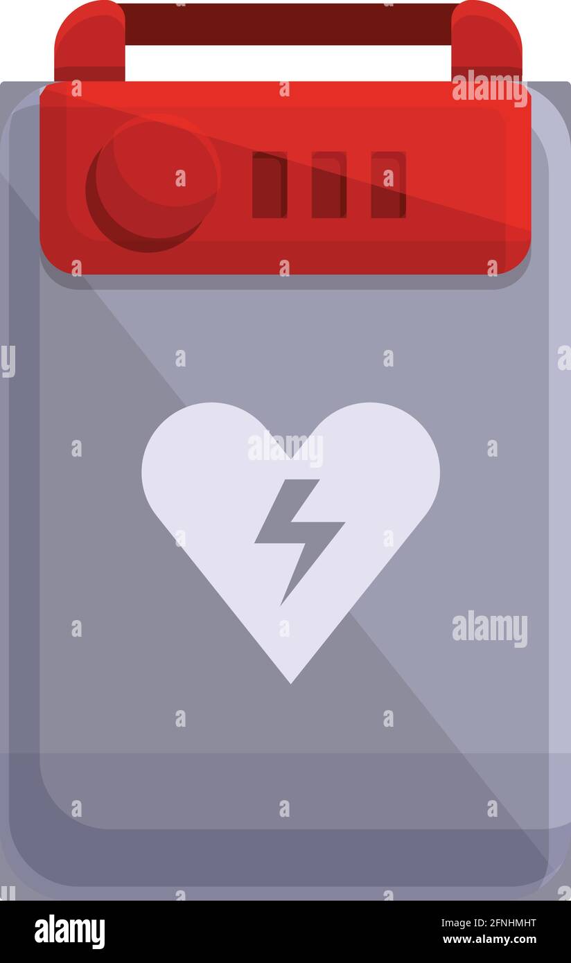 Medical defibrillator icon. Cartoon of Medical defibrillator vector ...