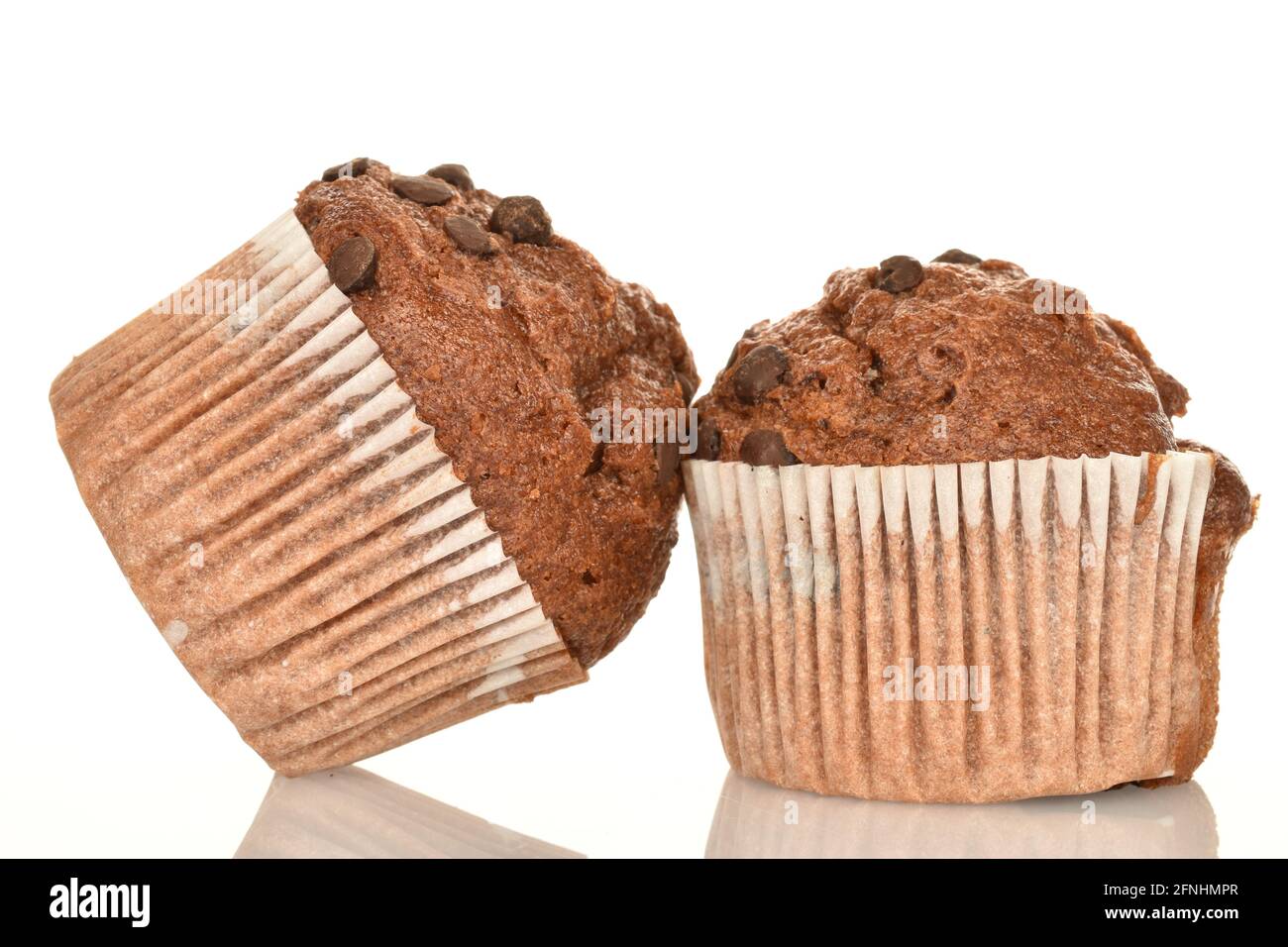 Two chocolate chip muffins hi-res stock photography and images - Alamy
