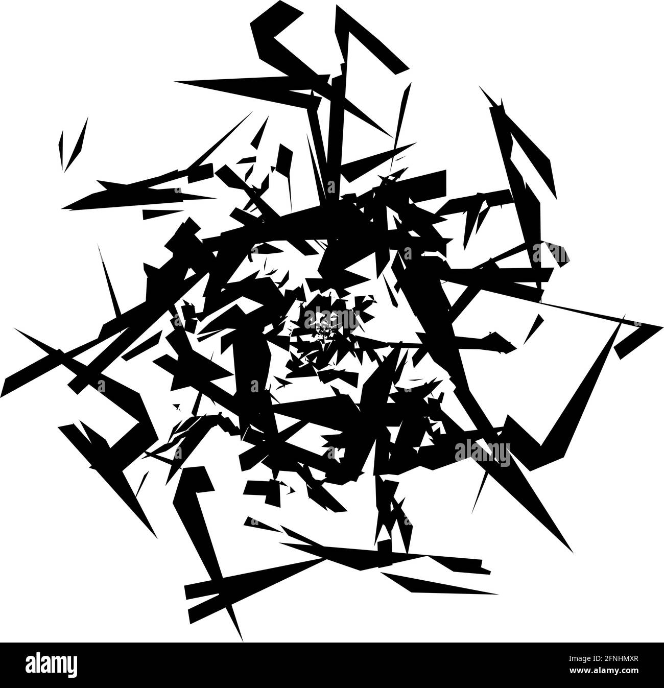 Random chaotic abstract scattered shapes design element – Stock vector ...