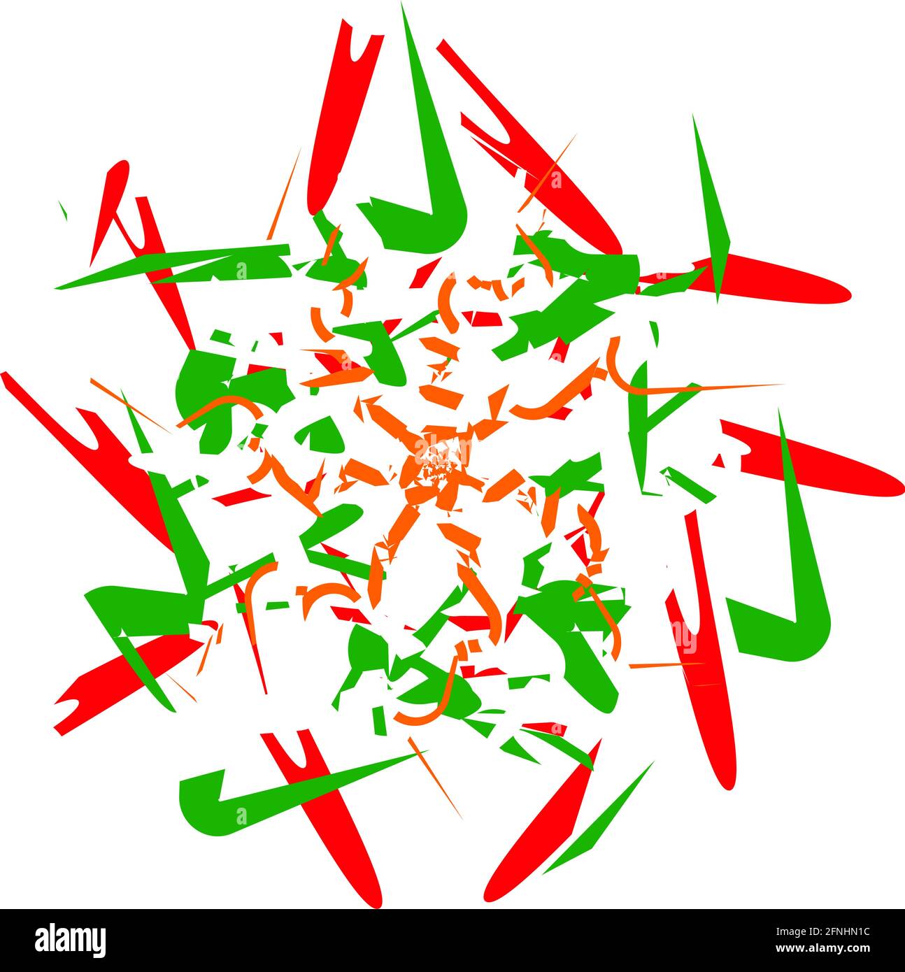 Random chaotic abstract scattered shapes design element – Stock vector ...