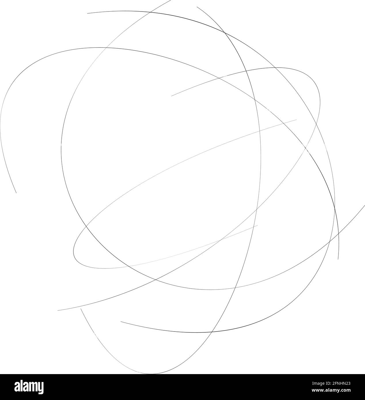 Scribble, doodle, tangled lines circular, circle element – Stock vector ...