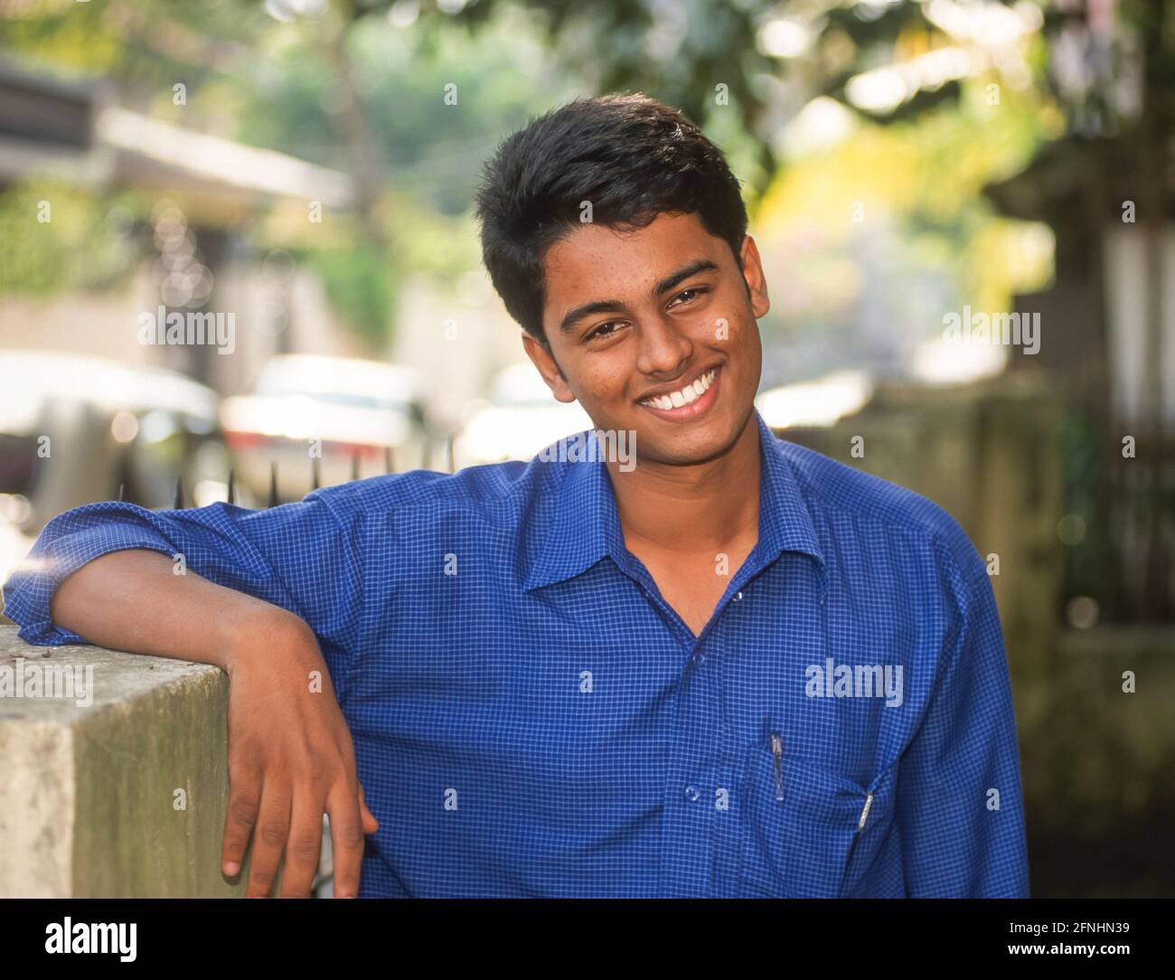 COCHIN, KERALA, INDIA - Young man accounting student Stock Photo - Alamy
