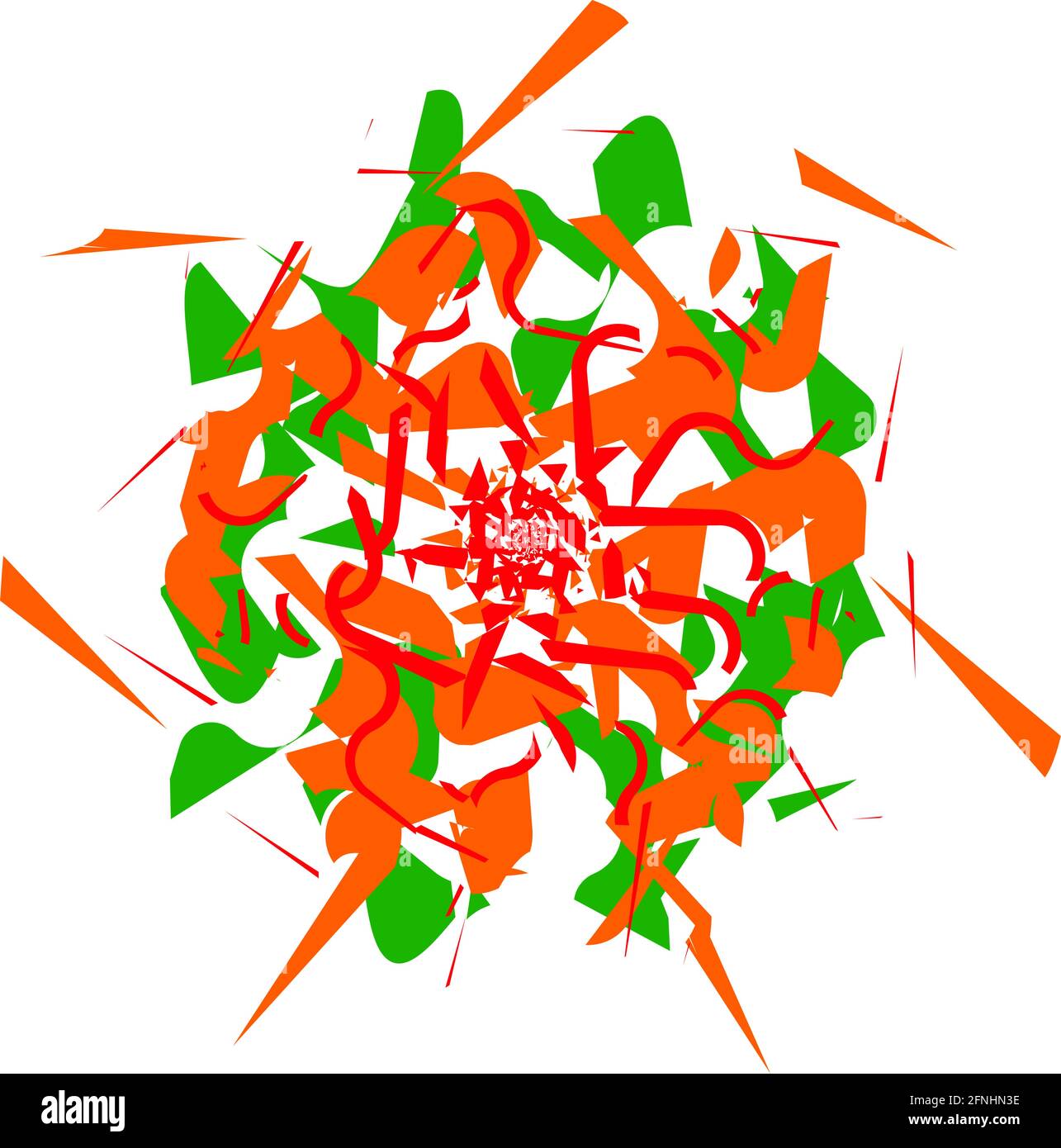 Random chaotic abstract scattered shapes design element – Stock vector ...