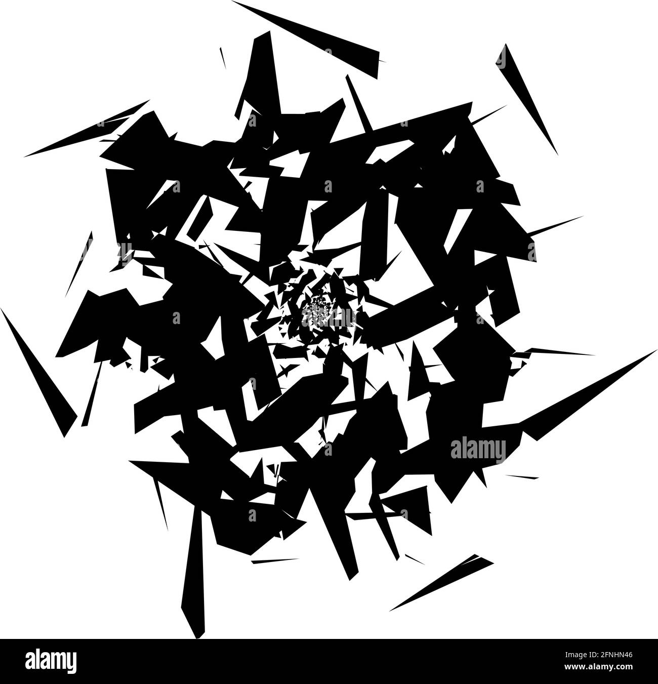 Random chaotic abstract scattered shapes design element – Stock vector ...