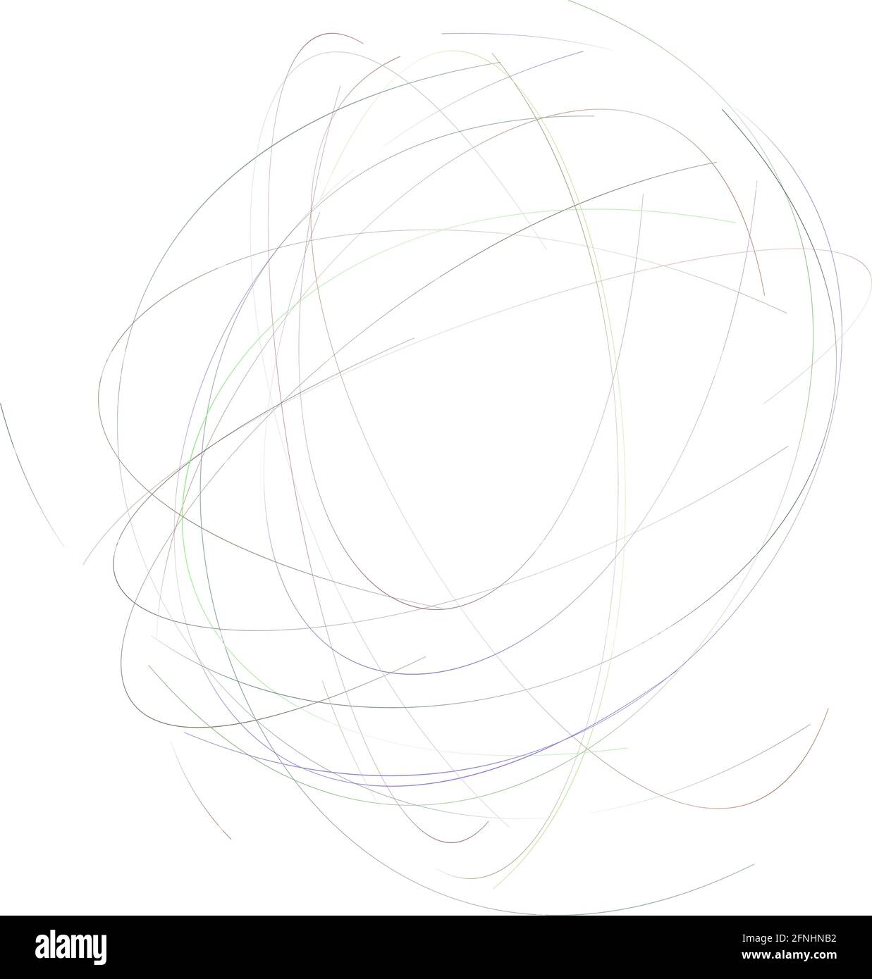 Scribble, doodle, tangled lines circular, circle element – Stock vector ...