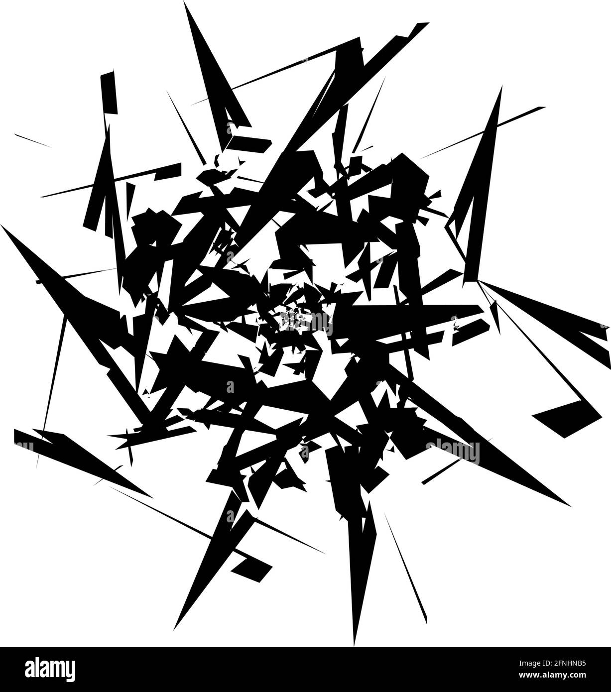 Random chaotic abstract scattered shapes design element – Stock vector ...