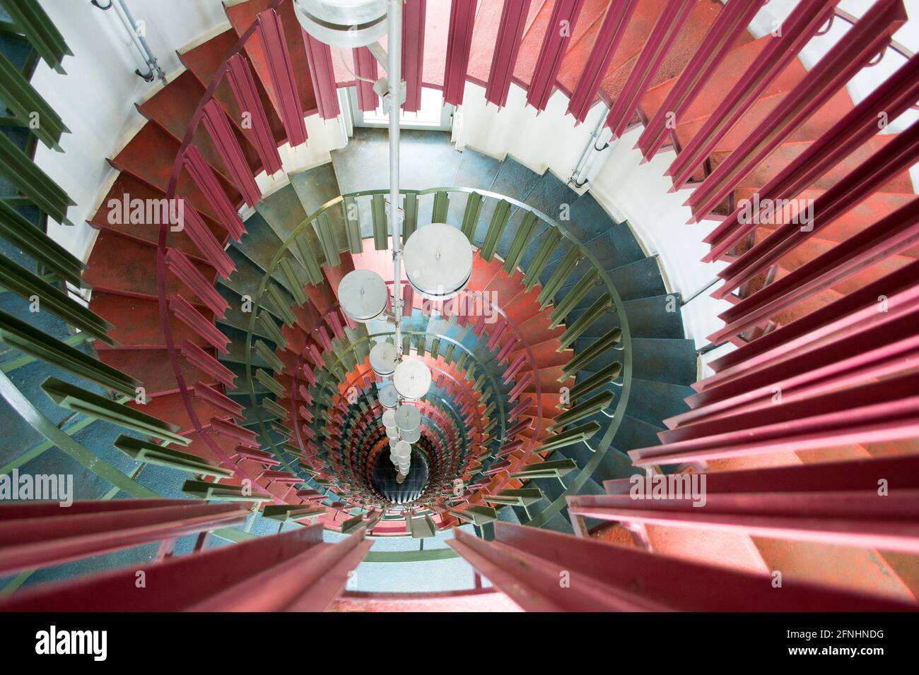 A high tower, with circular staircase Stock Photo - Alamy
