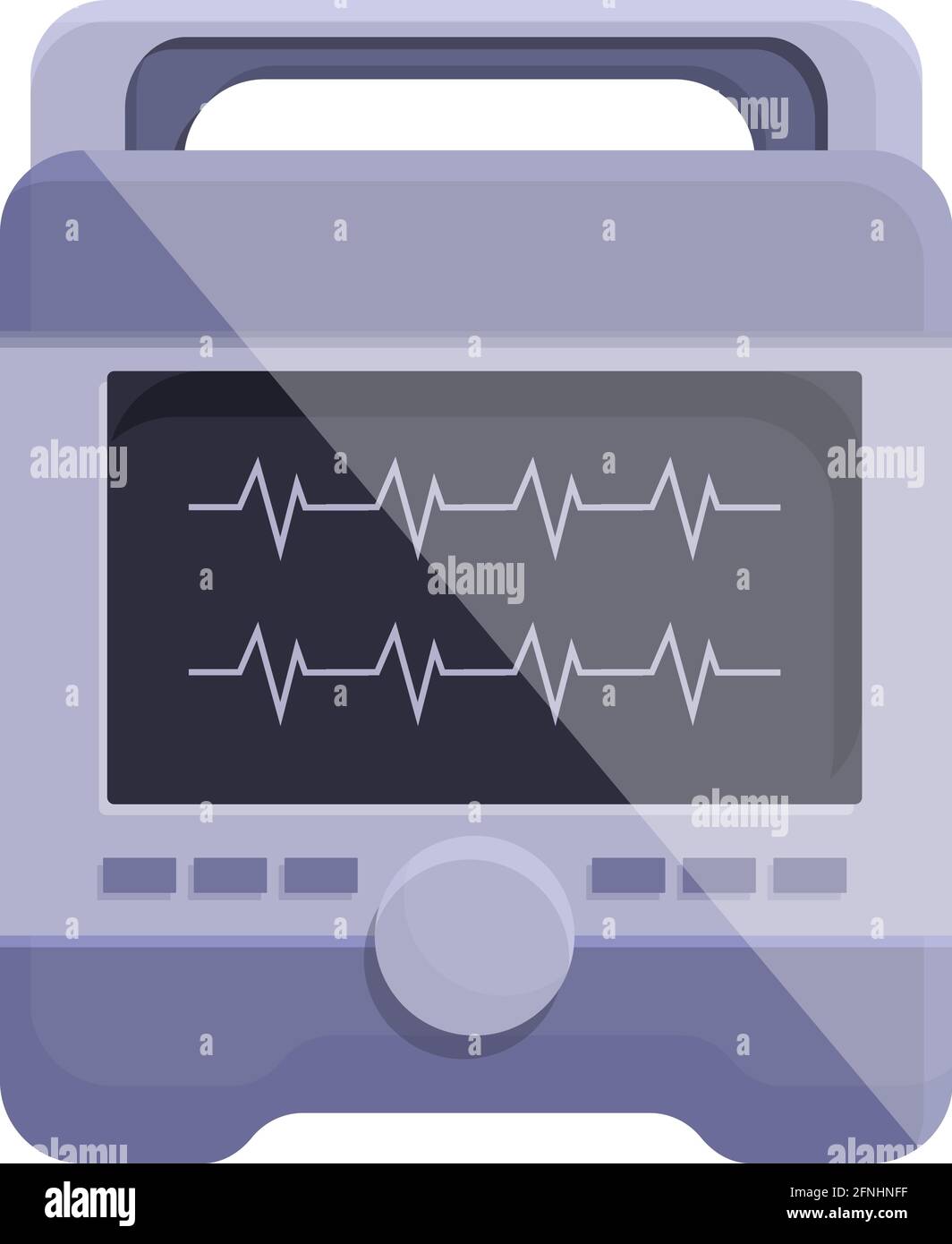 Patient defibrillator icon. Cartoon of Patient defibrillator vector ...
