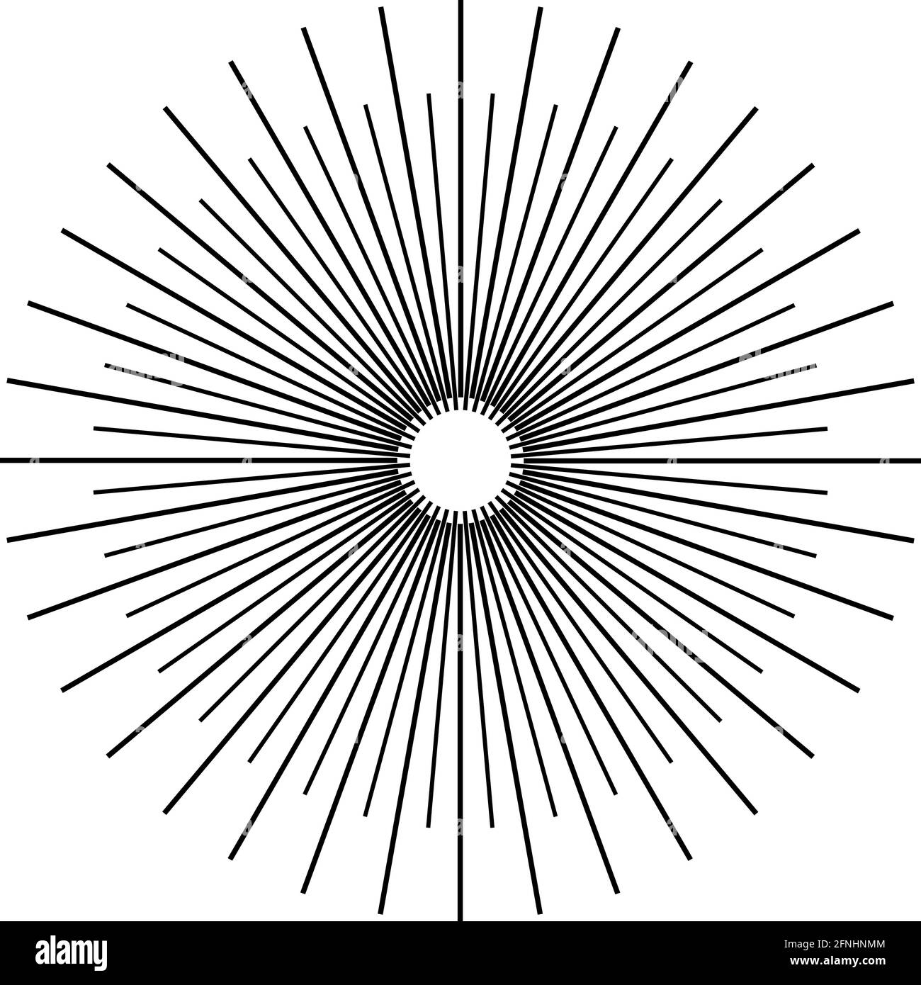 Radial, circular lines, spokes. Radiating lines, stripes. Concentric ...