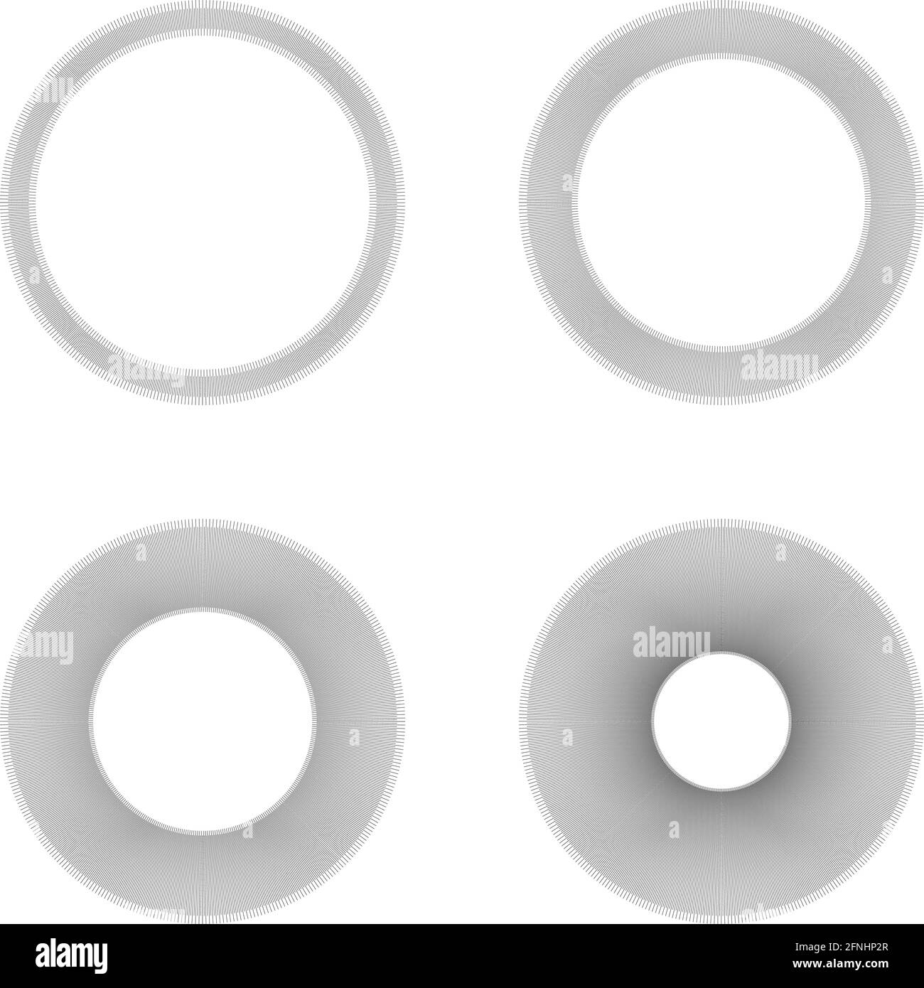 Radial, circular lines, spokes. Radiating lines, stripes. Concentric ...