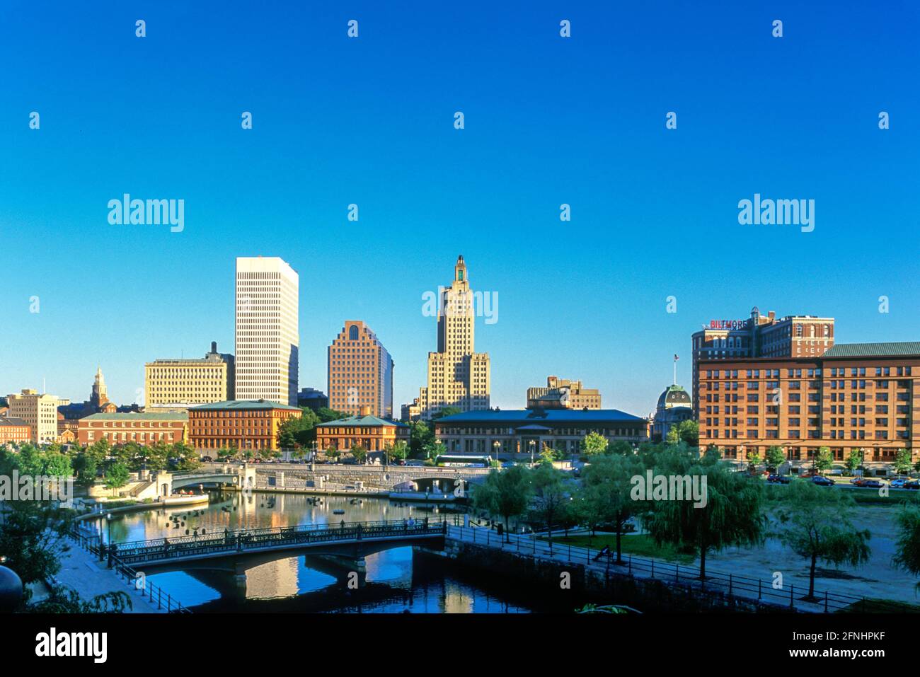 2004 HISTORICAL WATER PLACE PROVIDENCE SKYLINE RHODE ISLAND USA Stock ...