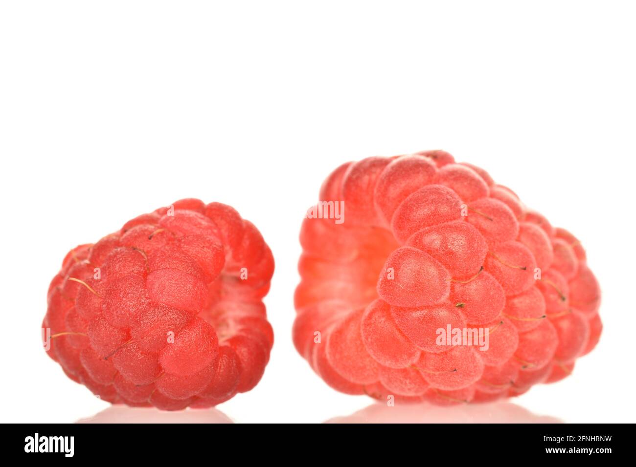 Raspberries top view Cut Out Stock Images & Pictures - Alamy