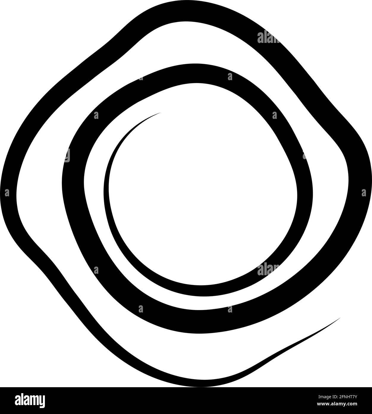 Spiral, swirl, twirl element. Cyclic whirlpool, whirlwind contortion ...