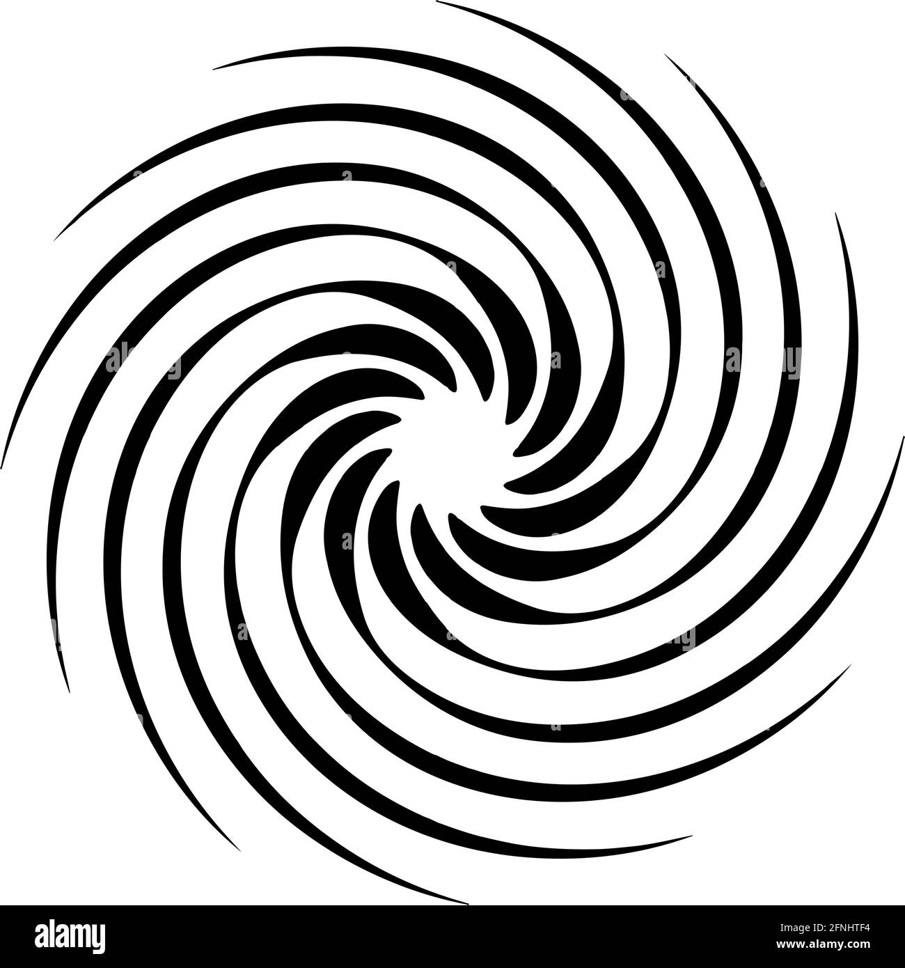 Spiral, swirl, twirl element. Cyclic whirlpool, whirlwind contortion ...