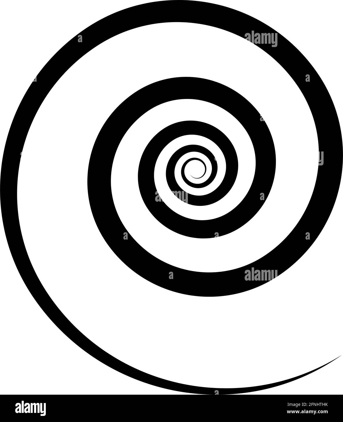 Spiral, swirl, twirl element. Cyclic whirlpool, whirlwind contortion ...