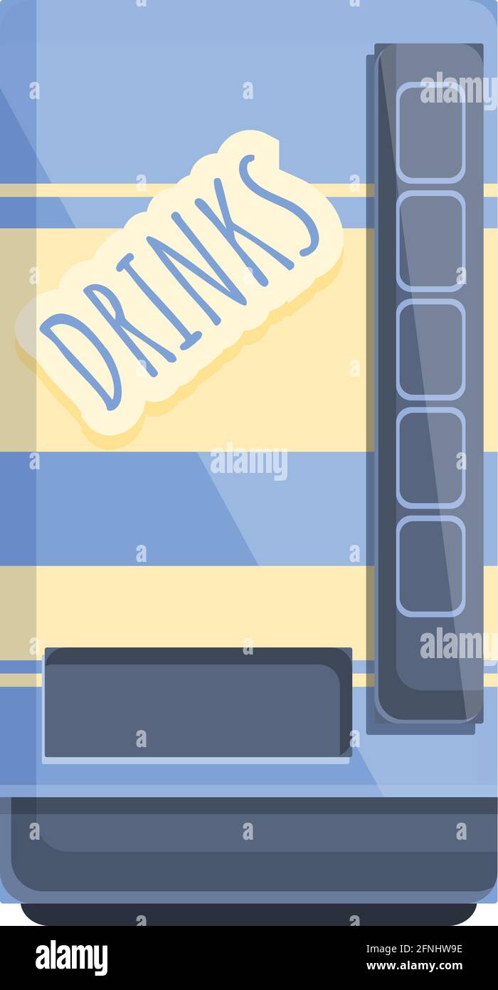 School drink machine icon. Cartoon of School drink machine vector icon ...