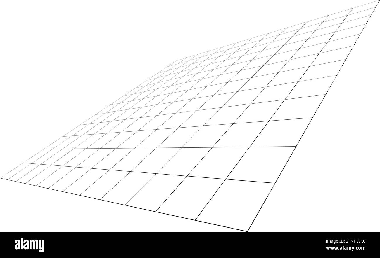 Wireframe, lattice, grating and trellis vanishing, diminishing in 3D ...