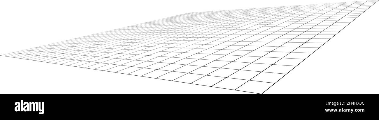 Wireframe, lattice, grating and trellis vanishing, diminishing in 3D ...