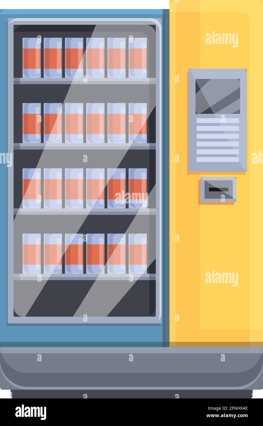 University drink machine icon. Cartoon of University drink machine ...