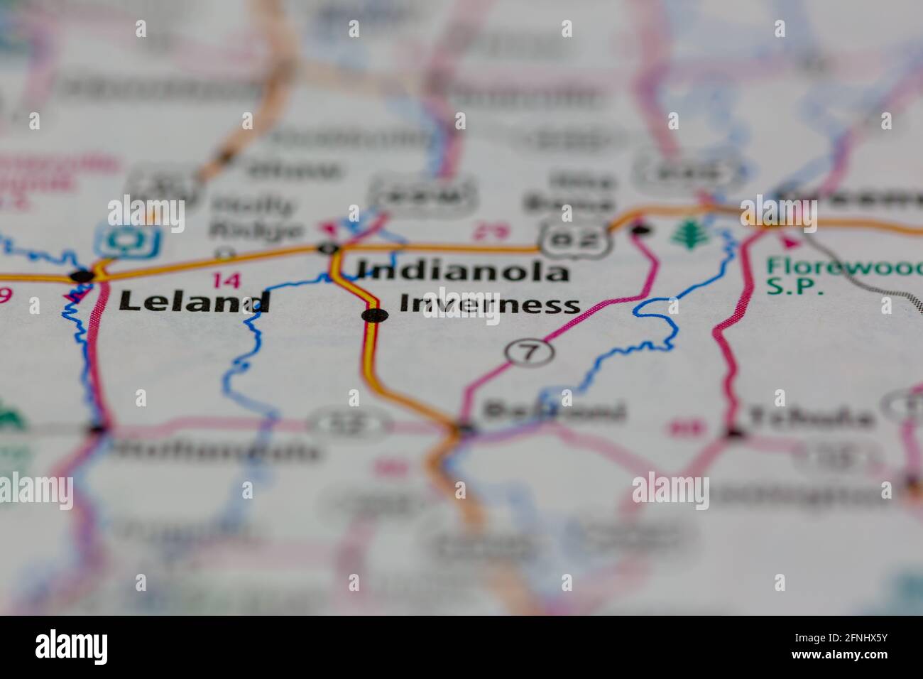 Map of inverness mississippi hi-res stock photography and images - Alamy