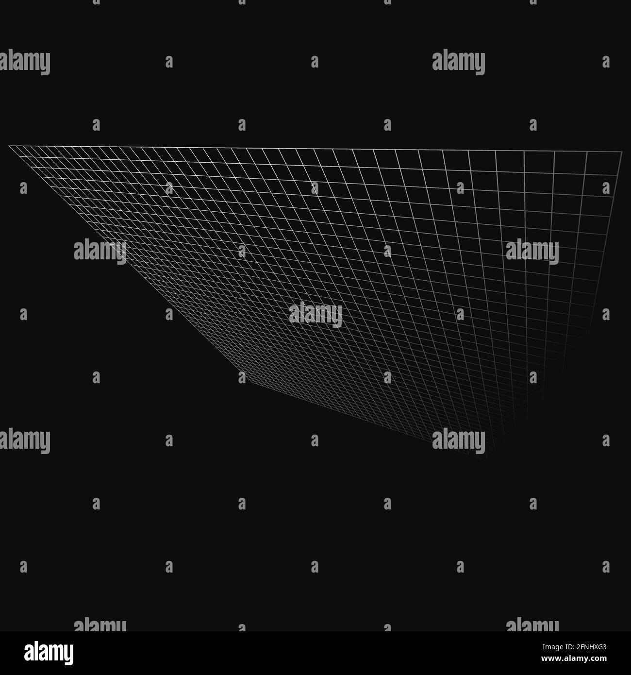 Wireframe, lattice, grating and trellis vanishing, diminishing in 3D ...