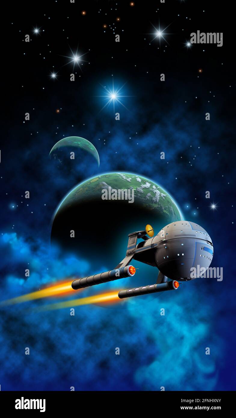 Alien spaceship illustration hi-res stock photography and images - Alamy